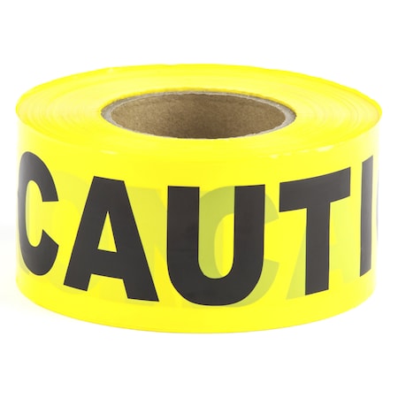 L.H. Dottie L.H. Dottie 3'' x 300' Yellow Barricade Tape (Caution Caution Caution) BT5X3 | Zoro
